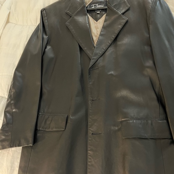 Remy Leather | Suits & Blazers | Mens Leather Sport Coatblazer Style ...